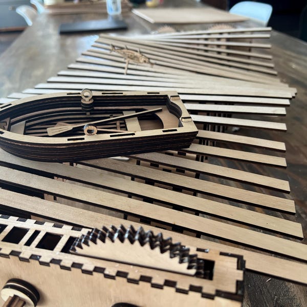 DIGITAL FILE - Kinetic Wave Automata - Moving Sculpture - Laser Cutter ...