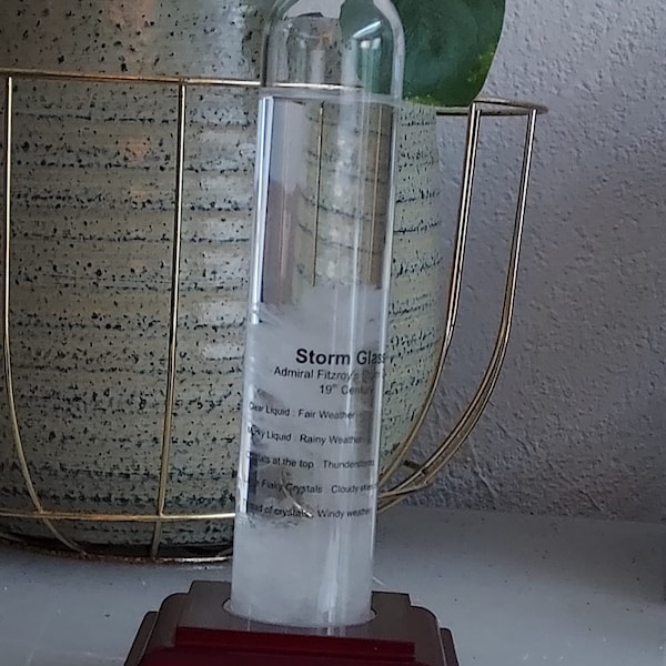 FITZROY STORM GLASS Weather Prediction Desk Ornament | Weather ...