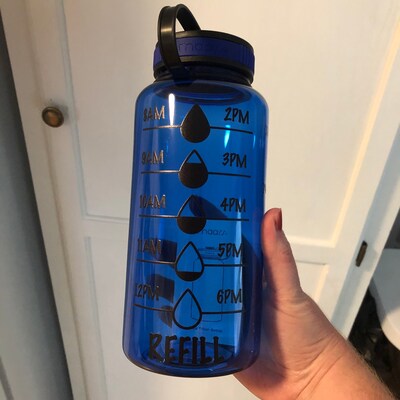 Water Bottle Tracker Motivational Water Bottle Water Bottle With Hourly ...