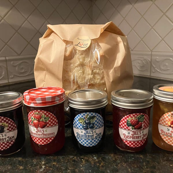 Banana Nut Bread Labels, Banana Stickers, Baking Labels, Personalized ...