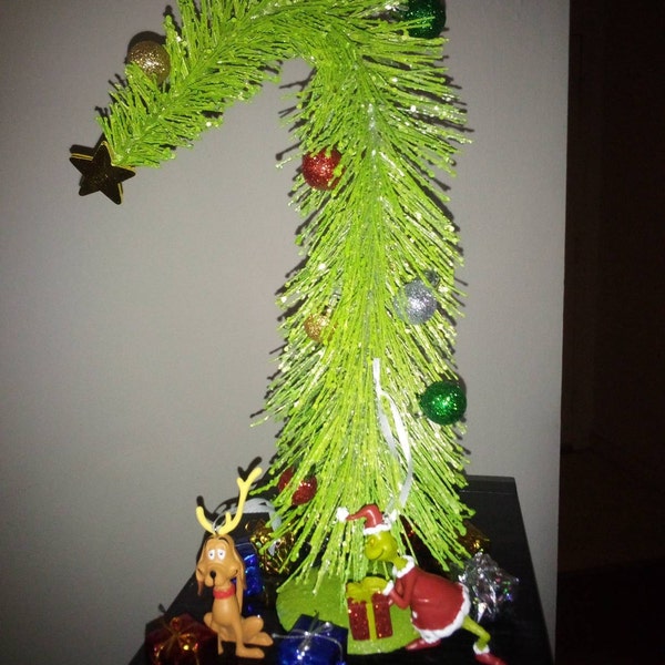 Grinch Six Ft LED Artificial Green Christmas Tree WITH Ornaments ...