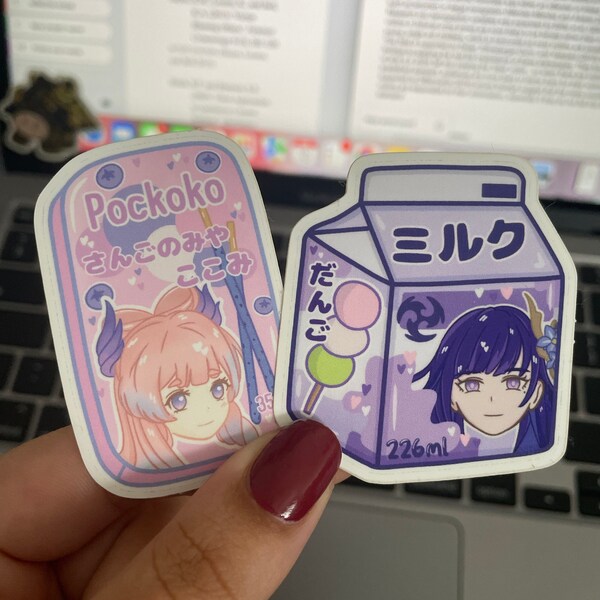 Raiden Shogun/ei Dango Milk Carton Sticker - Etsy UK