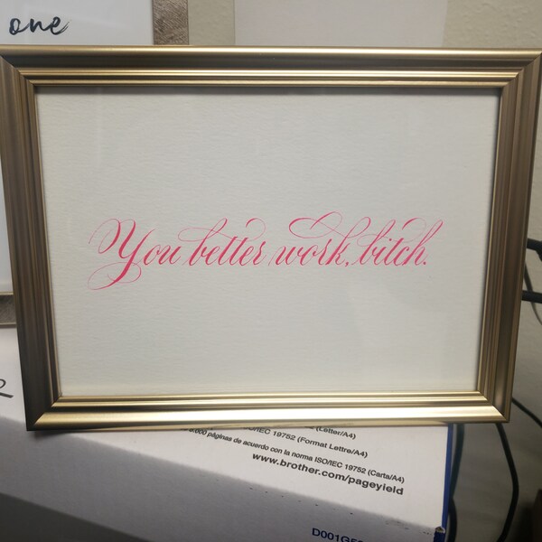 Home is Where the Fart is | Calligraphy Print Art Decor 7" X 5" - Etsy