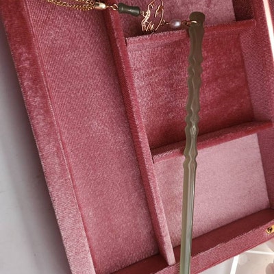 Metal Jade Hair Stick, Hanfu Luxury Hair Pins, Chinese Hair Fork, Pearl ...