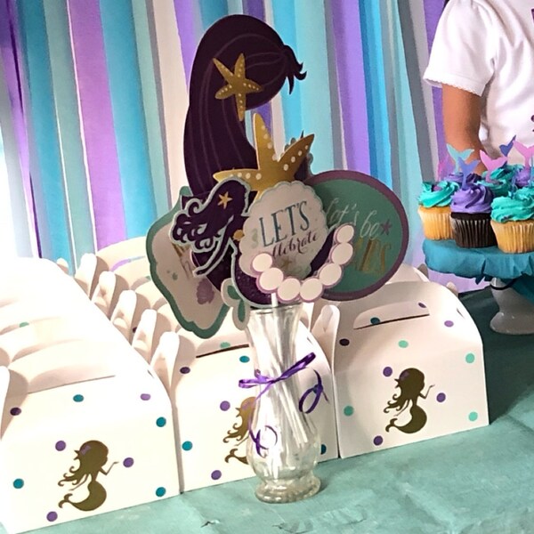 Mermaid Party Favor, Meramid Birthday Party Favors, Mermaid Party Decor ...