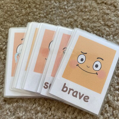 Emotions Flash Cards, Montessori Printable, Preschool Curriculum ...