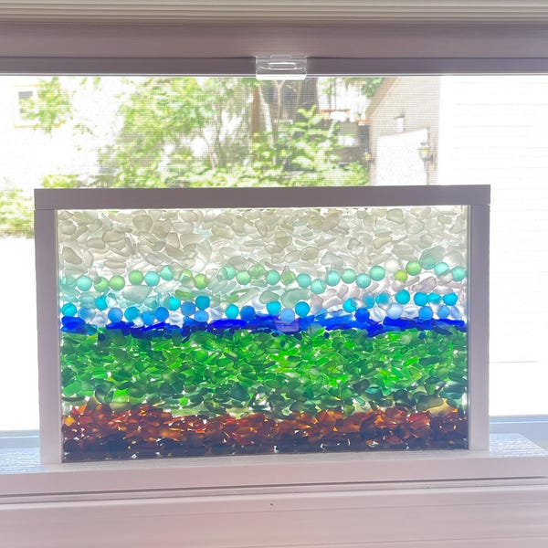 Wanderer Stand up Sea and Beach Glass Display Window - Etsy