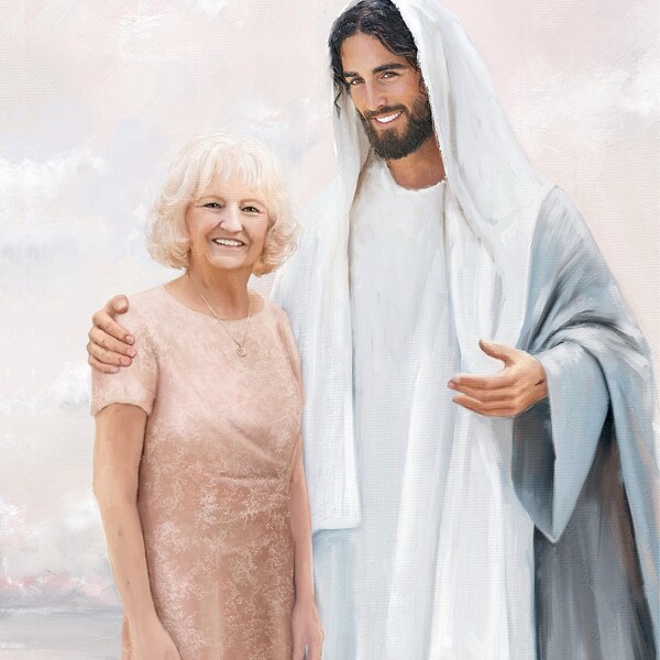 LDS Missionary Art, Missionary With Jesus Watercolor Digital Download ...