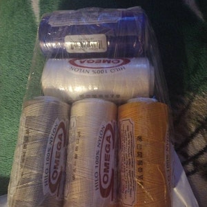 La Espiga No.9 100% Nylon Omega, Crochet Thread, Thread for Crafts ...