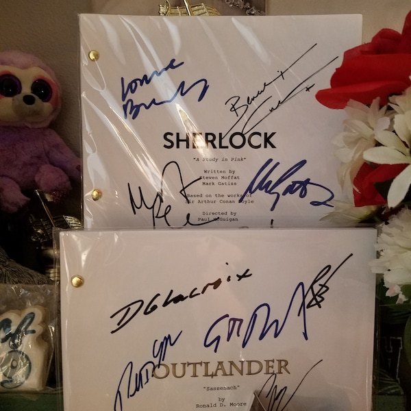 Outlander TV Signed Script Autograph Screenplay, Caitriona Balfe, Sam ...