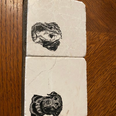 Labrador Retriever Coasters Yellow Lab Gifts Yellow Lab Dog Mom Marble ...