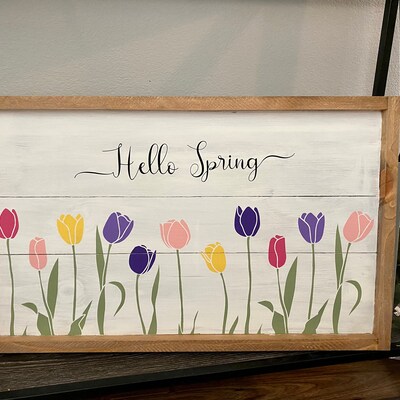 Tulips Svg / Hello Spring Svg / Spring Svg / Spring Flowers Svg ...