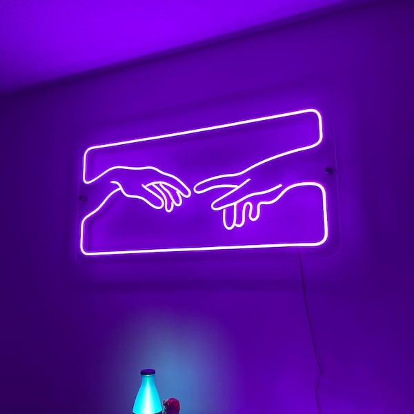 Hand of God Neon Sign,hand of God Led Sign,hand of God Light Sign,hand ...