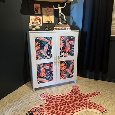 Women Flora Tiger Fabric Tropical Blossom Dance by Heidi-abeline Bright ...