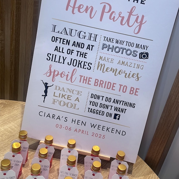 Personalised Wedding Programme Cards - Etsy UK