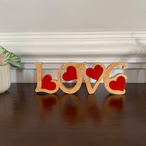 Love and Heart Scroll Saw Pattern - Etsy