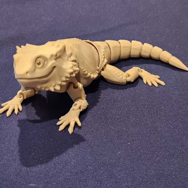 Bearded Dragon Digital .STL File for 3d Printing, Articulated Fidget ...