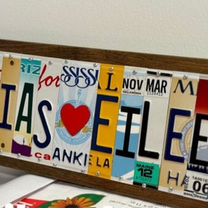 Personalized Any Year Anniversary License Plate Sign Choose Your States ...