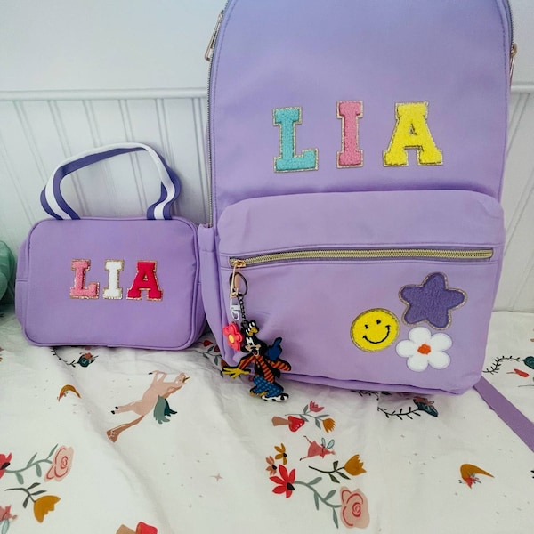 Personalized Lunch Box Bag Custom Lunchbox With Patches School Kids ...