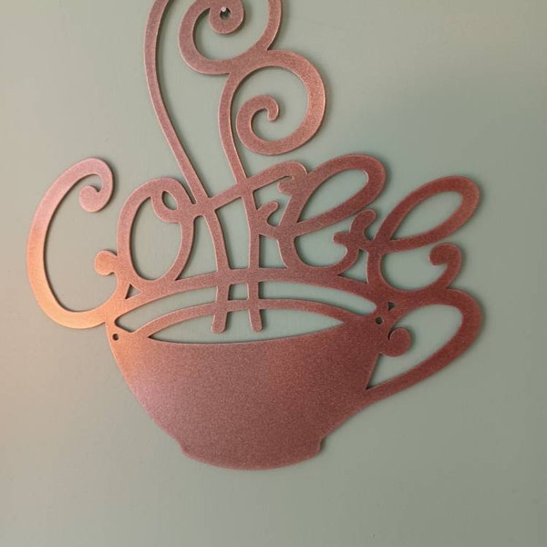 Metal Coffee Sign Wall Art - Etsy