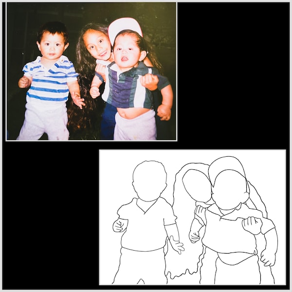 Digital Photo Outline - Etsy