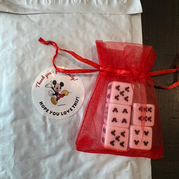 DICE! Mickey Mouse Ears - Set of 5 or 6 Dice | Perfect for Card Games ...