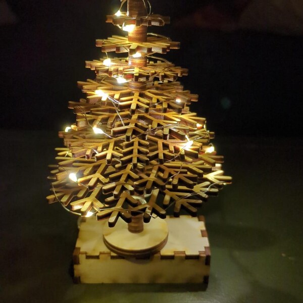 DIY 3D Christmas Tree With LED Lights - Warm&cozy Christmas Look, Set ...