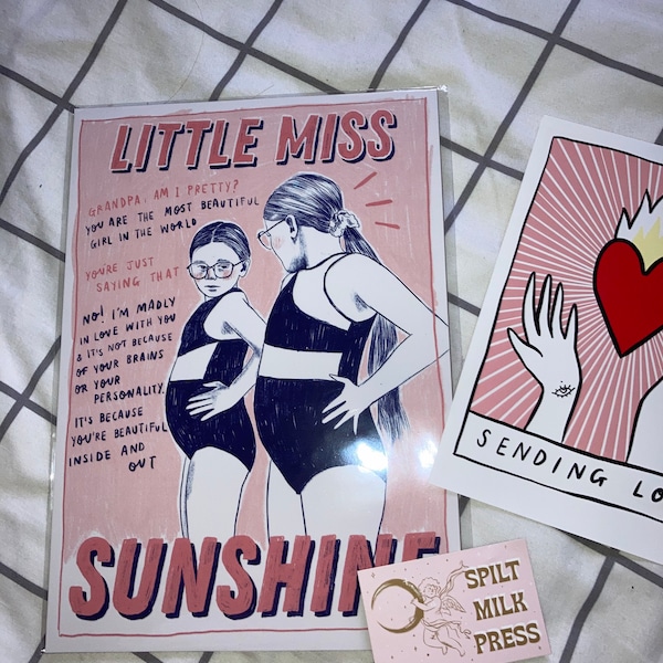 Little Miss Sunshine A4 Art Print - Etsy