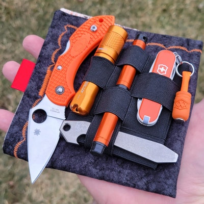 Square EDC / USB Flashdrive Pocket Organizer - Etsy