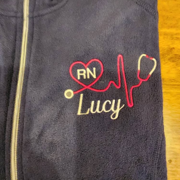 Heartbeat Stethoscope Embroidery Design, Doctor Embroidery Designs ...