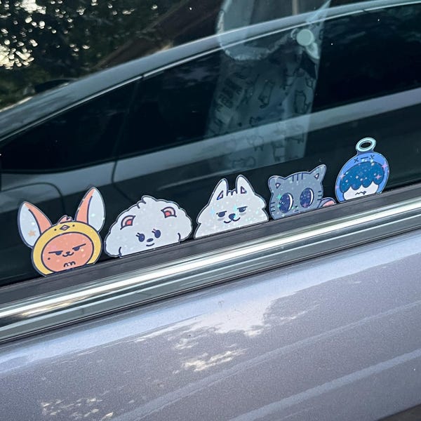 Skzoo Peeker Stickers Kpop Stickers Kpop Inspired Stickers Holographic ...
