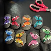 Rock Paper Scissors Novelty Painted Rock - Etsy Canada