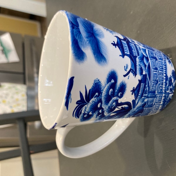 Blue Willow Cup, Vintage Blue Willow Inspired Pattern, Blue Willow Mug ...