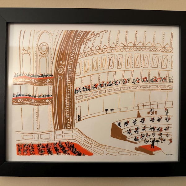 Orchestra Hall Art Print | Theatre Wall Decor | Musical Wall Art ...