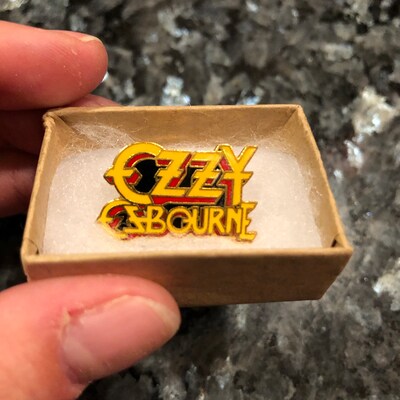 OZZY OSBOURNE Vintage Enamel Pin Lapel Badge Black Sabbath Heavy Metal Rock Concert Pinback - Etsy