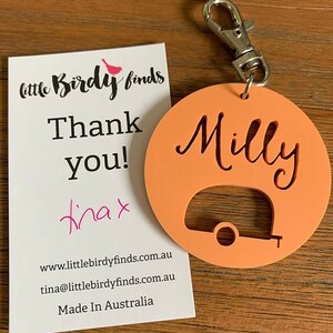 Personalised Caravan Keyring-bag Tag-personalized-van-camping - Etsy ...