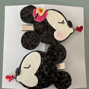 Snoopy Bow Red Glitter Hair Bow Valentines Glitter Bow - Etsy