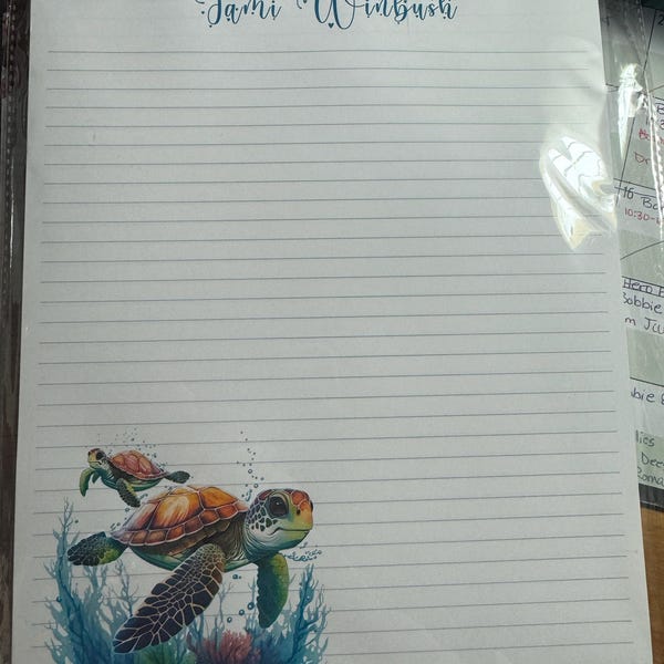 Fall Notepad Simple Fall Letter Writing Paper Gift for Mom Thank You ...