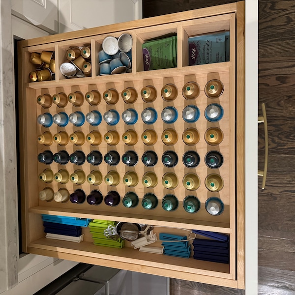 Nespresso Original Drawer Organizer Made From Solid Maple or Walnut ...