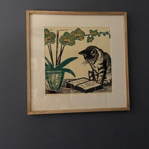 Retro 9 Cat Poster Print - Etsy