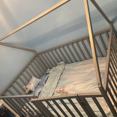 Square Canopy Bed Four Poster Bed King Size Bed Low - Etsy