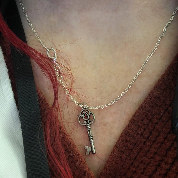 Hecate's Key Necklace .925 Sterling Silver Plated Chain, Hekate's Key ...