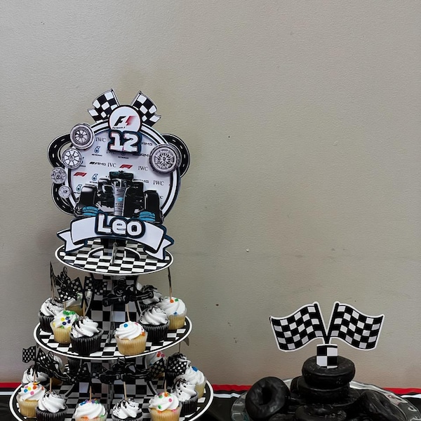 F1 Racing Cake Topper: Formula 1 Theme Party Decoration - Etsy