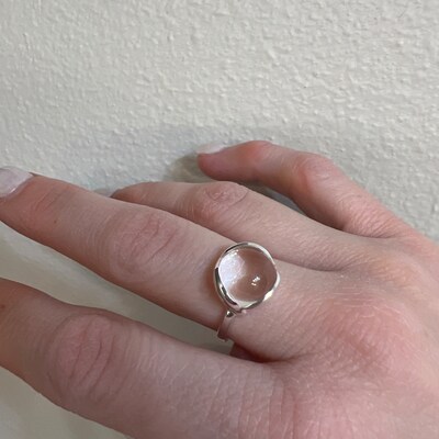 Clear Crystal Quartz Ring Transparent Ring Crystal Quartz Ring Handmade ...