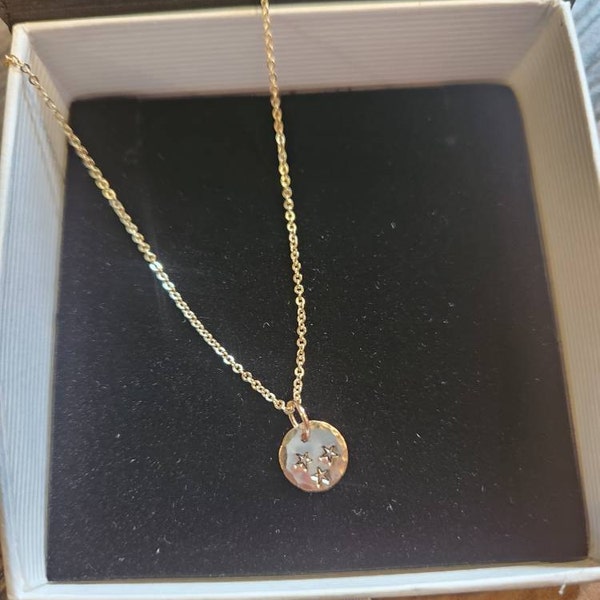 Gold Scrabble Necklace Personalized Square Necklace Hand Stamped ...