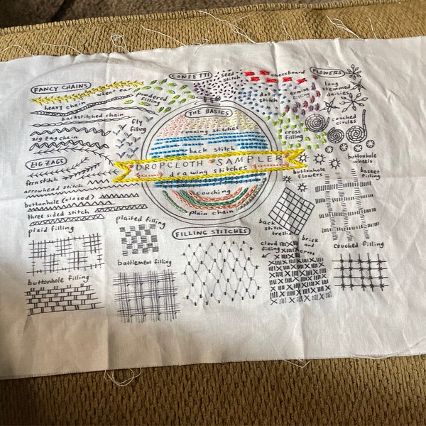 Drawing Stitches Sampler - Etsy