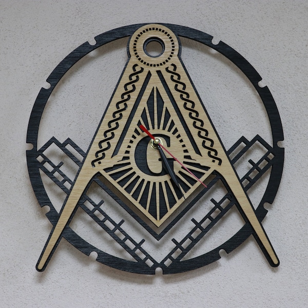 Masonic Clock Svg,mason Svg,freemasonry Sign Svg,freemason Svg,masonic ...