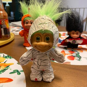 Vintage Ace Novelty Treasure Troll Doll Red Hair Red Star - Etsy