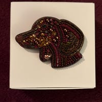 Embroidered UFO, Alien Brooch, Beaded Brooch, Flying Object, Alien ...