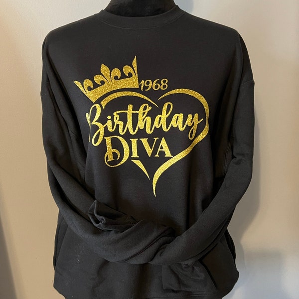Birthday Diva SVG PNG PDF, Birthday Queen Svg, Birthday Diva T-shirt ...